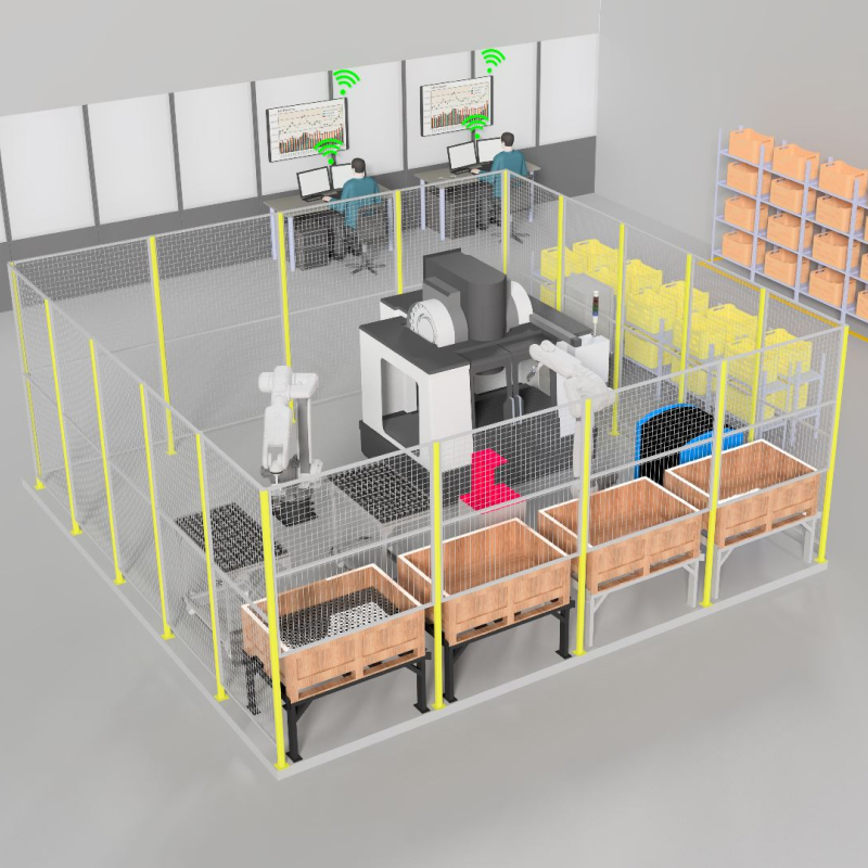 Robotic Cnc Machine Loading And Unloading Automation Solutions Provider 9244
